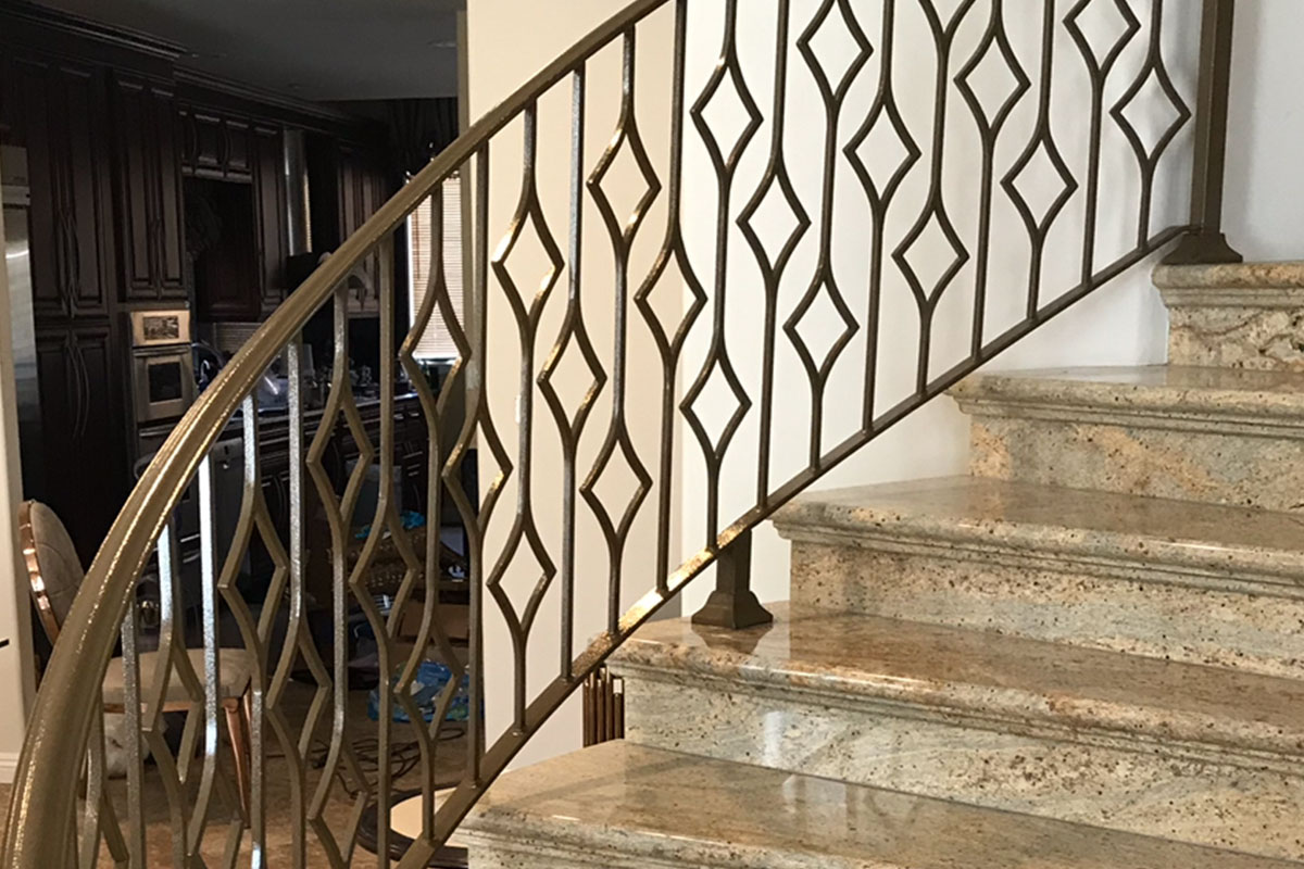 Staircase Railing in Los Angeles, CA | Signature Iron Works
